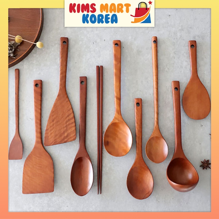 Kims Mart Korean Lacquer Wooden Cookware Utensil Rose Wood (Cooking ...