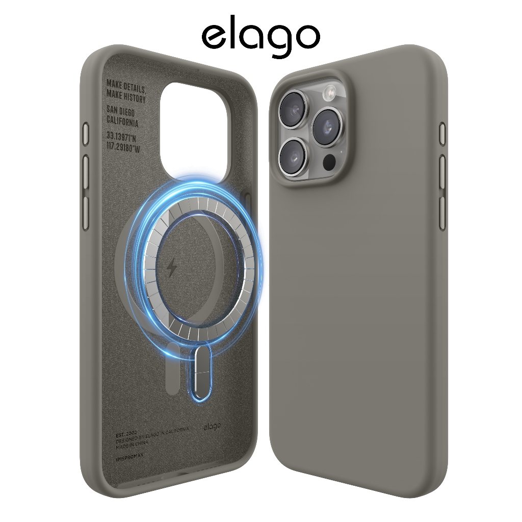 elago iP15 Pro & Pro Max Magnetic Silicone Case Compatible with iPhone ...