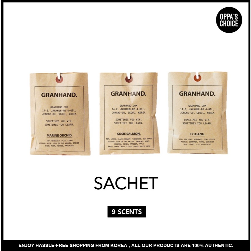 [GRANHAND] PREMIUM KOREAN SCENTED SACHET | LONG-LASTING FRAGRANCE FOR HOME & CLOSET | Shopee ...