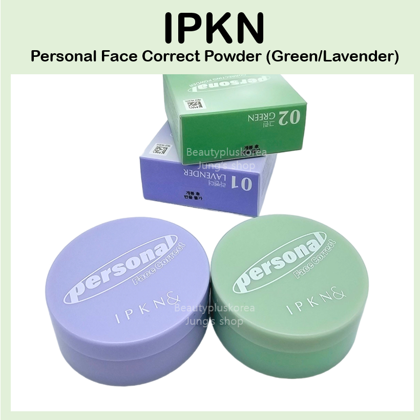 [IPKN] Personal Face Correct Powder (Green/Lavender) | Shopee Malaysia