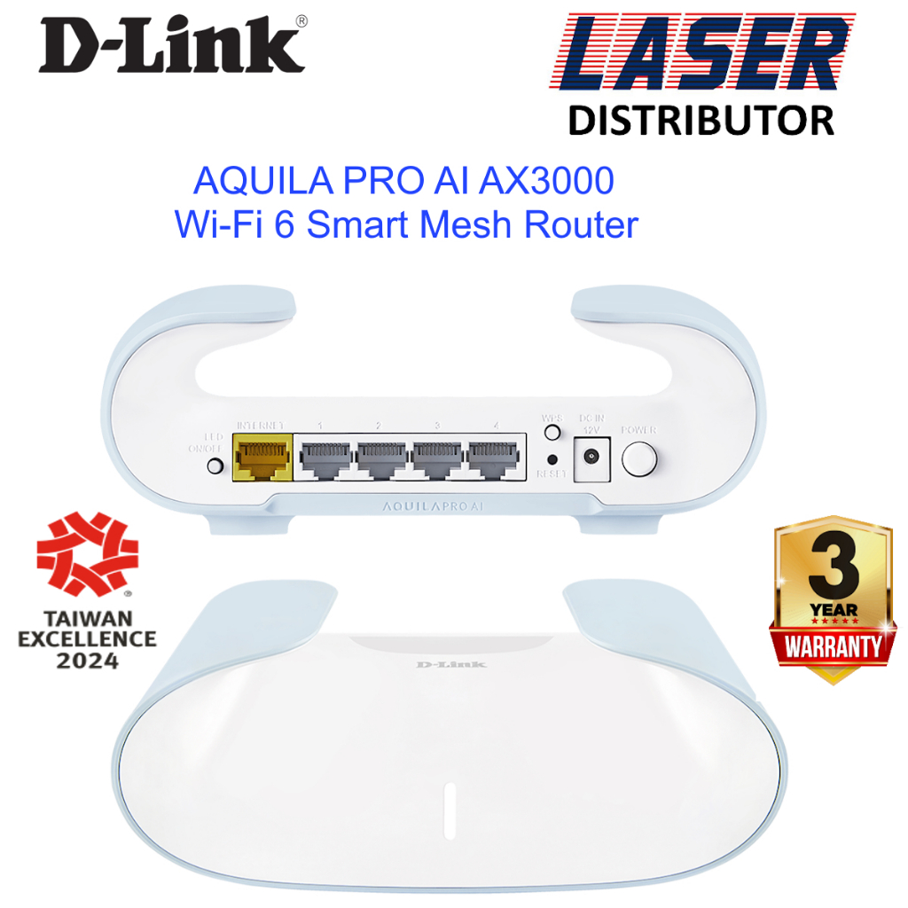 D-Link AQUILA PRO AI AX3000 Wi-Fi 6 Smart Mesh Router M30 | Shopee Malaysia