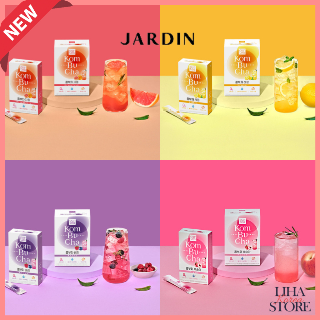 JARDIN TEA Kombucha Tea Fruit Tea Grapefruit,Berry,Lemon,Peach OUR TEA ...