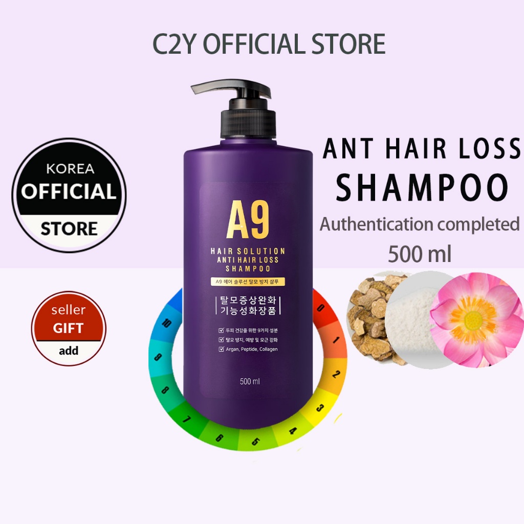 500ml A9 ANT HAIR LOSS shampoo /Hair Shampoo/Scalp Shampoo/Anti-loss/hair loss/korea delivery ...