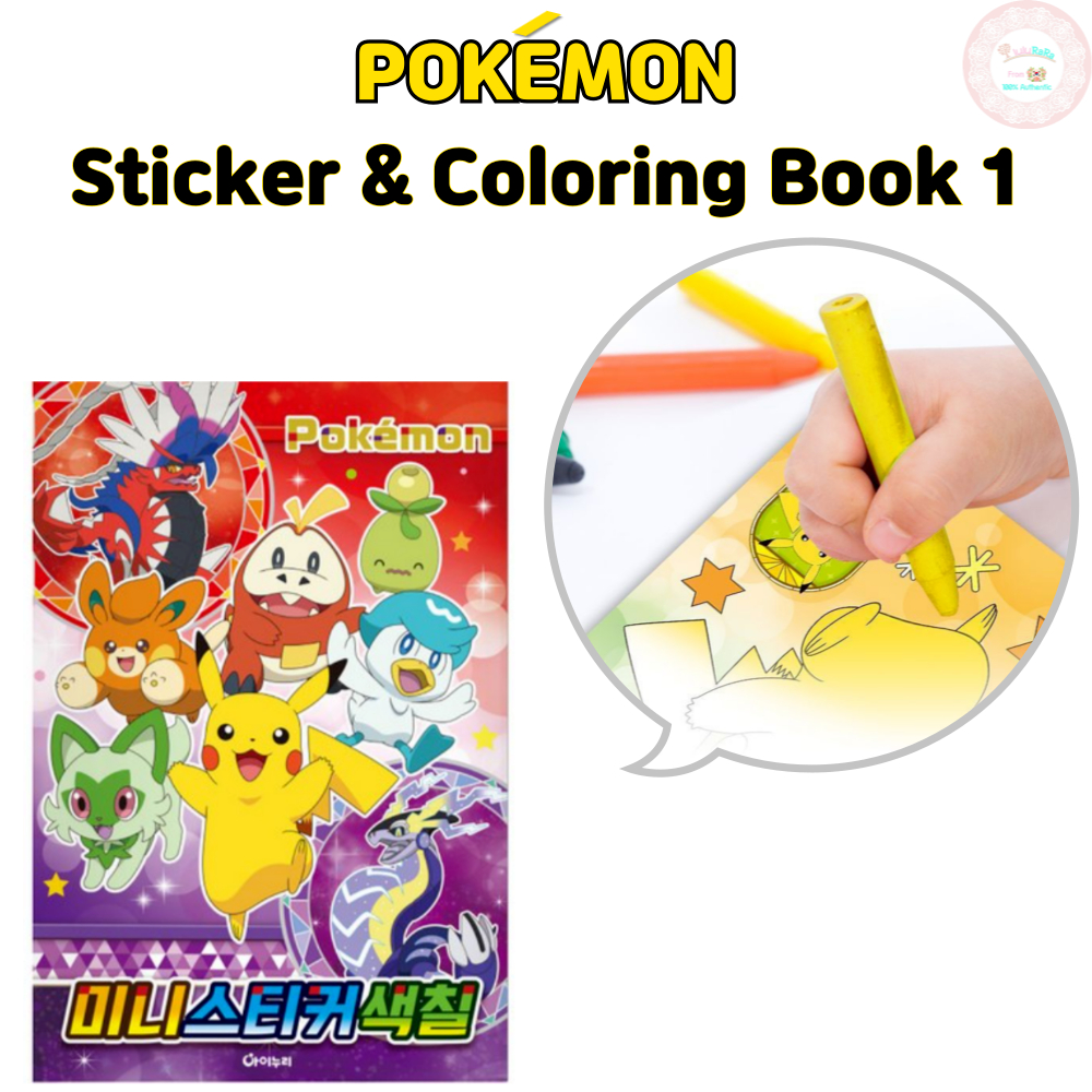 Pokémon Sticker Book Pokemon Coloring Book Pokemon Sticker Diary ...