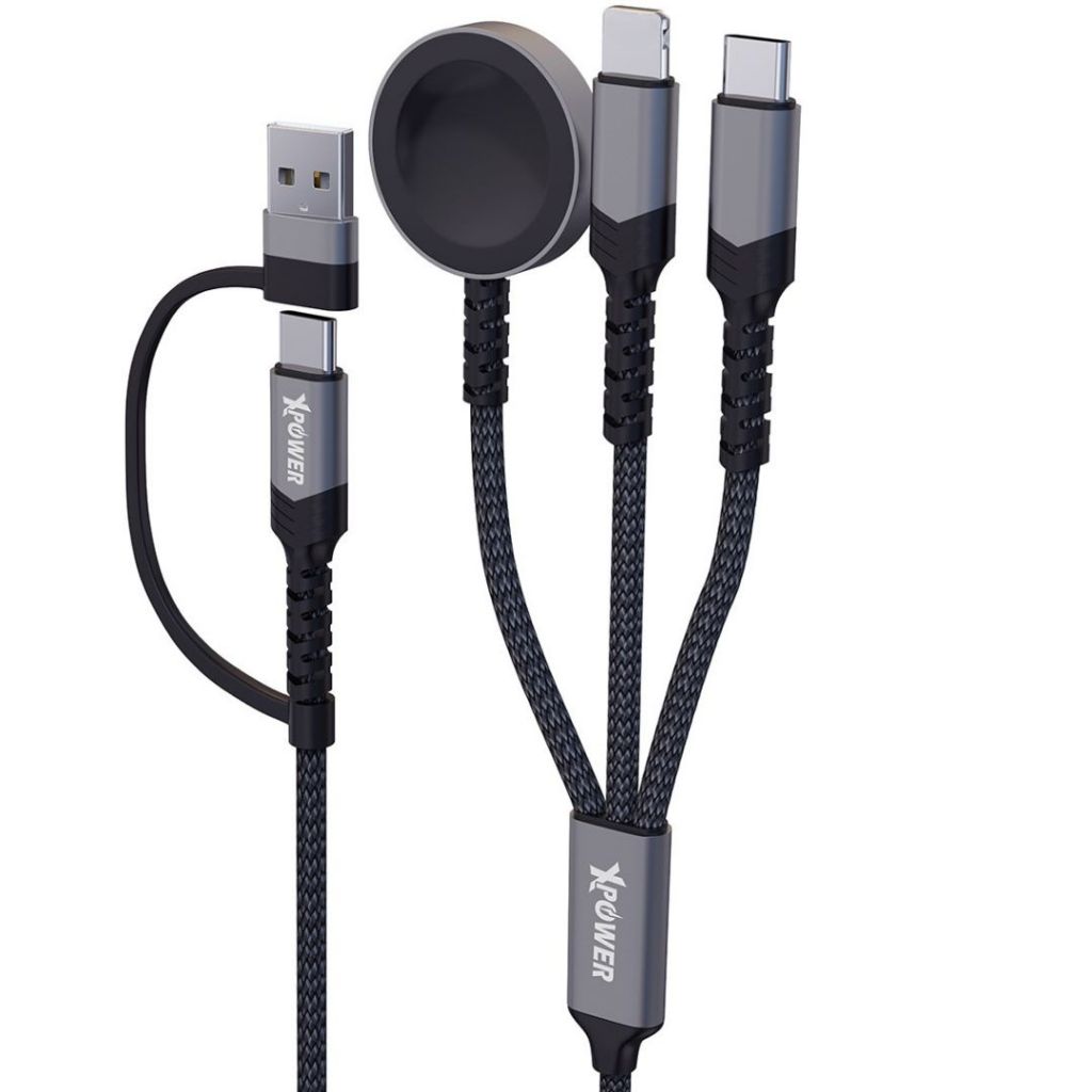 XPower 3X2W 6 IN 1 2IN 3 OUT 60W PD3.0 Aluminium Alloy Sync & Charge ...