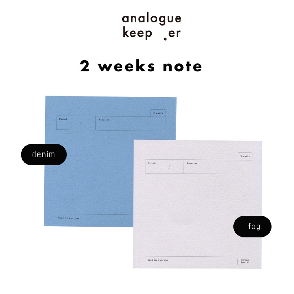 Analogue Keeper PP Note _ 2 Weeks Note | Shopee Malaysia
