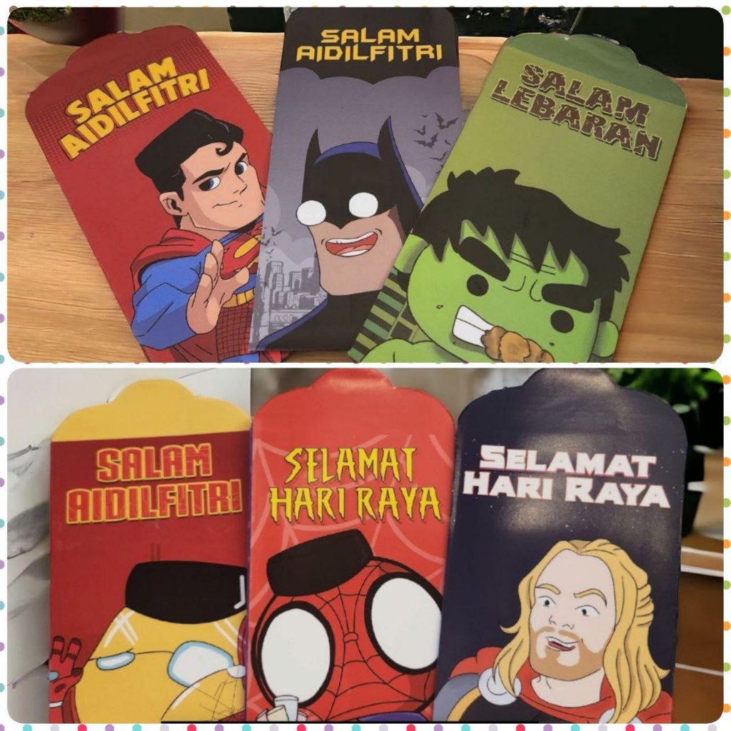 Heroes Hari Raya Envelopes / Sampul Raya | Shopee Malaysia
