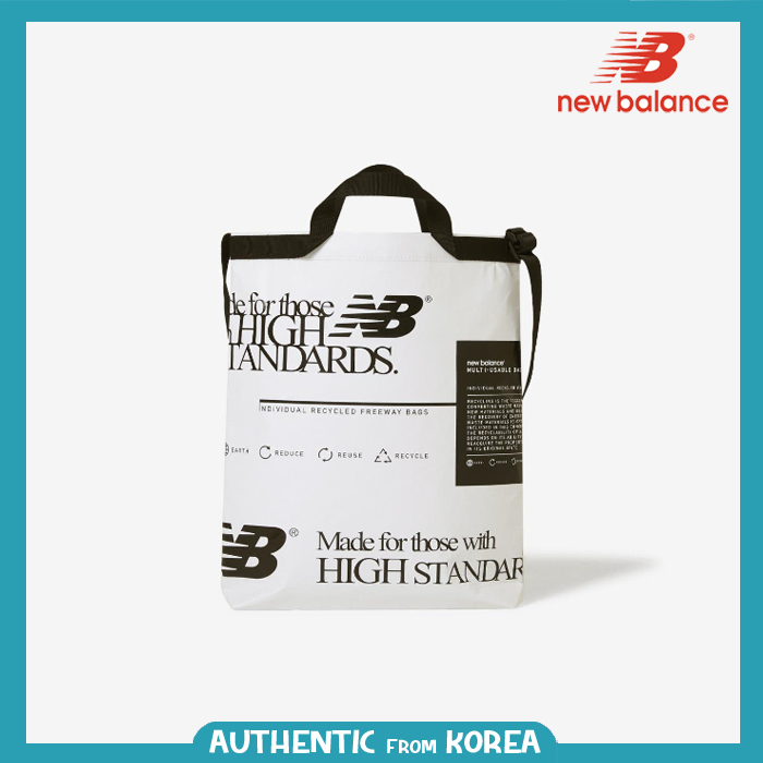 NEW BALANCE MEN WOMEN Reusable tote cross bag White | Shopee Malaysia