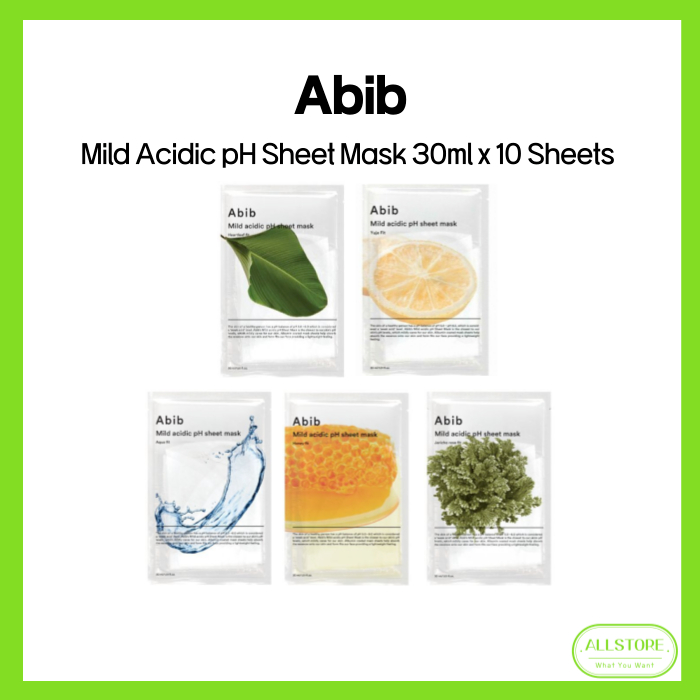 [Abib] Mild Acidic pH Sheet Mask (30ml x 10 Sheets) – Deep Hydration ...