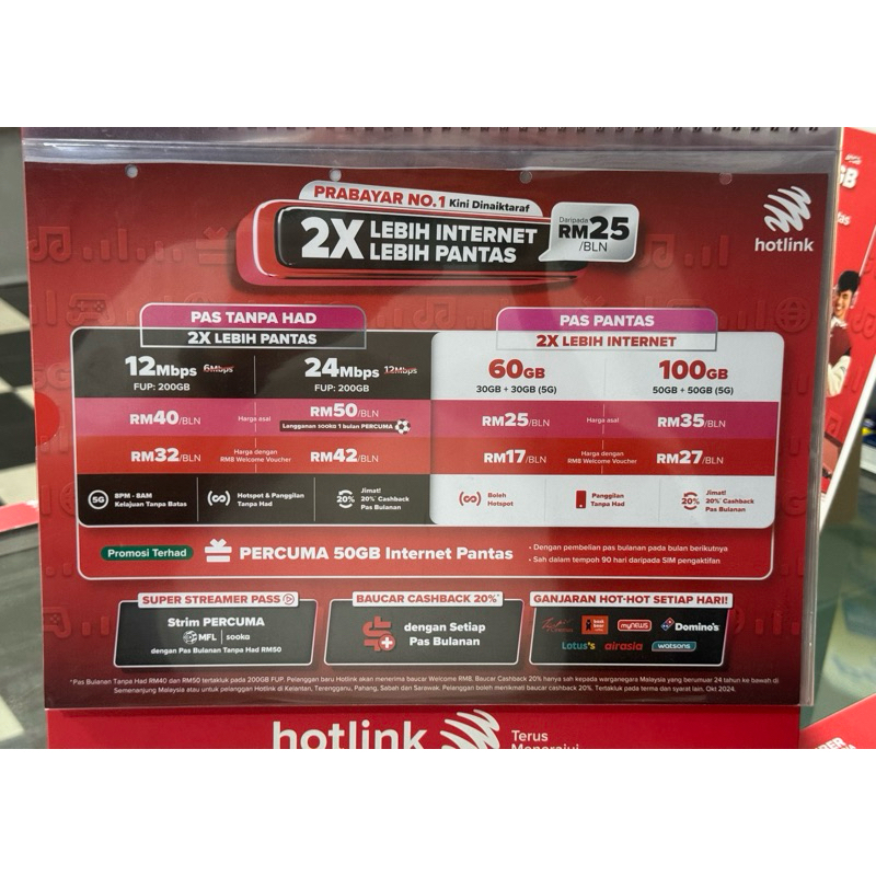 Hotlink 5G Unlimited Prepaid Simcard! | Shopee Malaysia