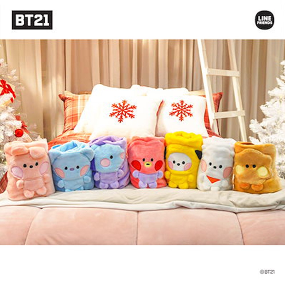[BT21 OFFICIAL] BT21 Minini Doll Blanket | Shopee Malaysia