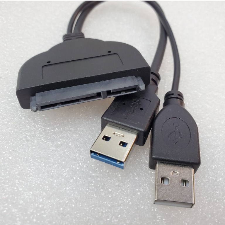 USB 2.0/3.0 Male to SATA 22 PIN SSD Cable Connector 2.5 Hard Disk ...