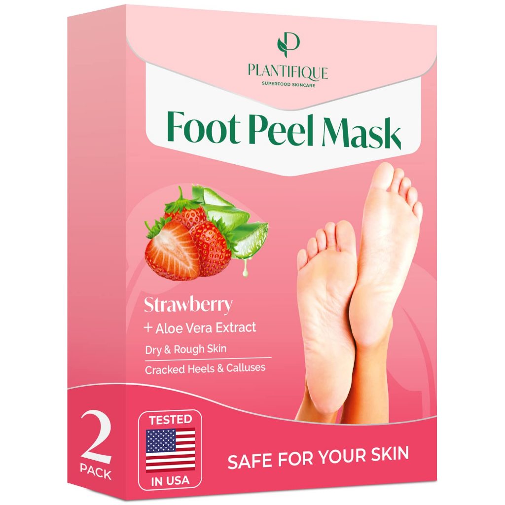 PLANTIFIQUE Foot Peeling Mask Peeling 2 pack Dermatologically Tested ...