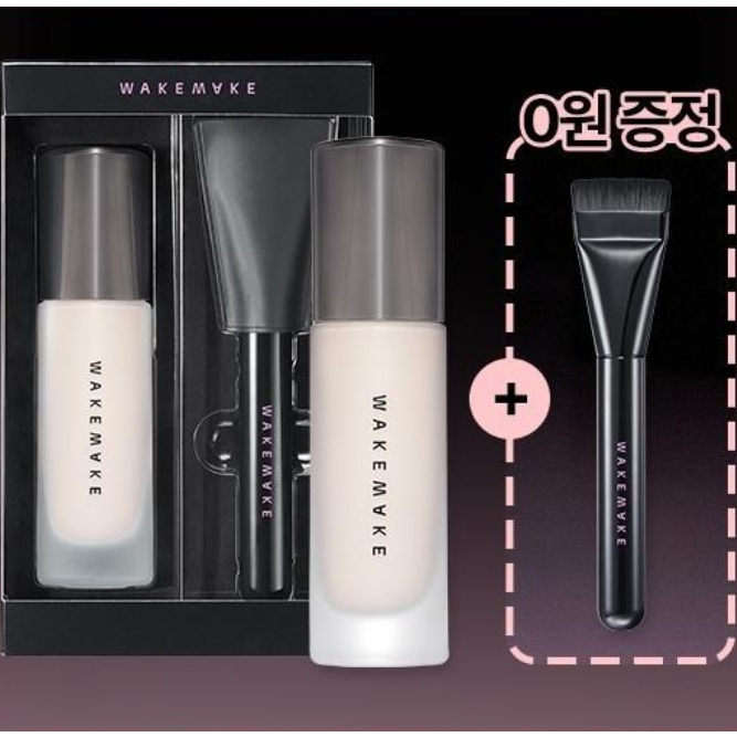 【WAKEMAKE 】Water Velvet Cover Foundation SPF38/PA++ 30ml + Brush ...
