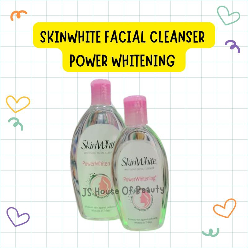 SKINWHITE Power Whitening Facial Cleanser / Face Toner for Pimples (Acne), Blackheads and ...