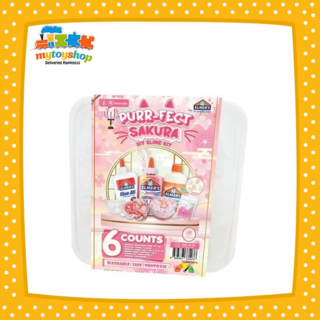 Elmers Purr-Fect Sakura Slime DIY Kit | Shopee Malaysia