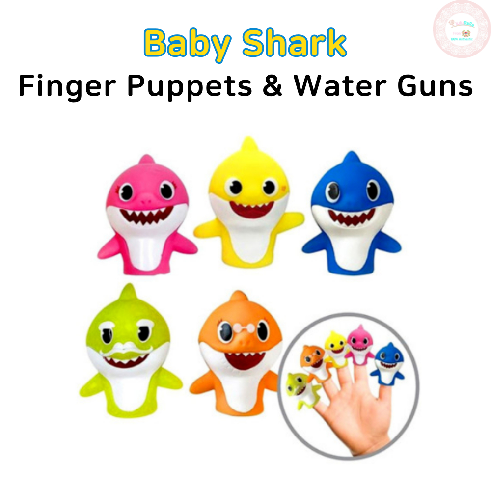 Pinkfong Baby Shark Finger Puppets Toy Hand Puppet Doll Water Play Toy ...