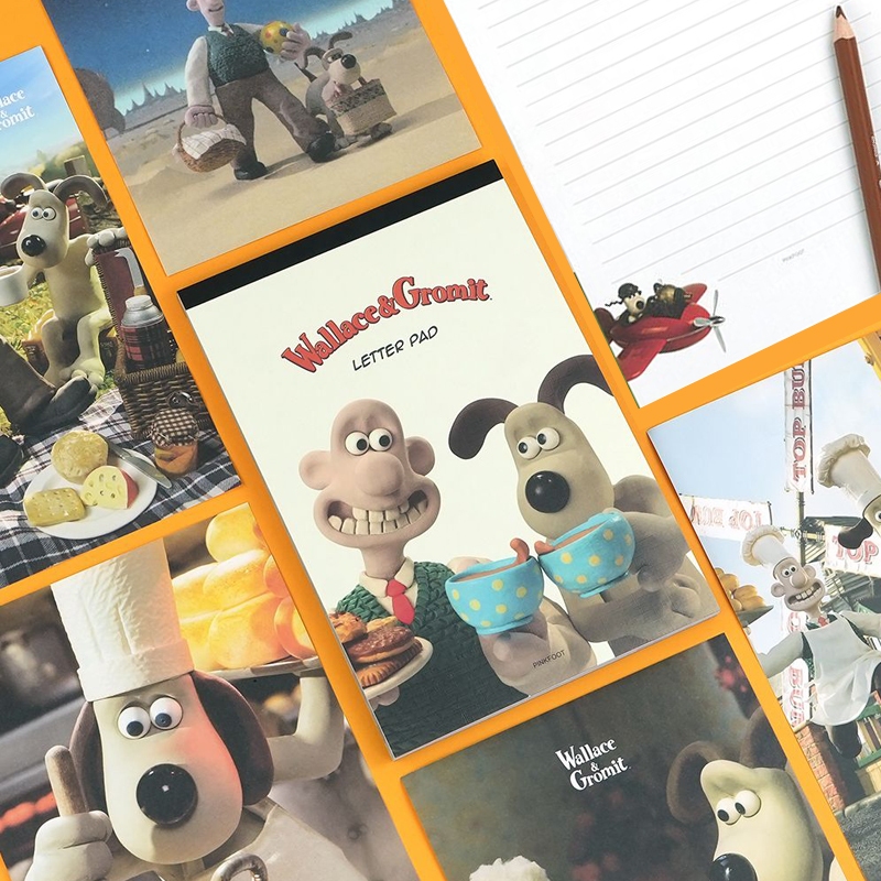 63sheets Wallace and Gromit Notepad Letter Paper Writing Pad Cute ...