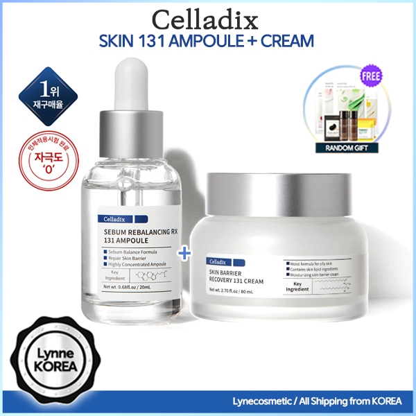 [Ampoule+Cream SET] Celladix Sebum Rebalancing Rx 131 Ampoule + Skin ...