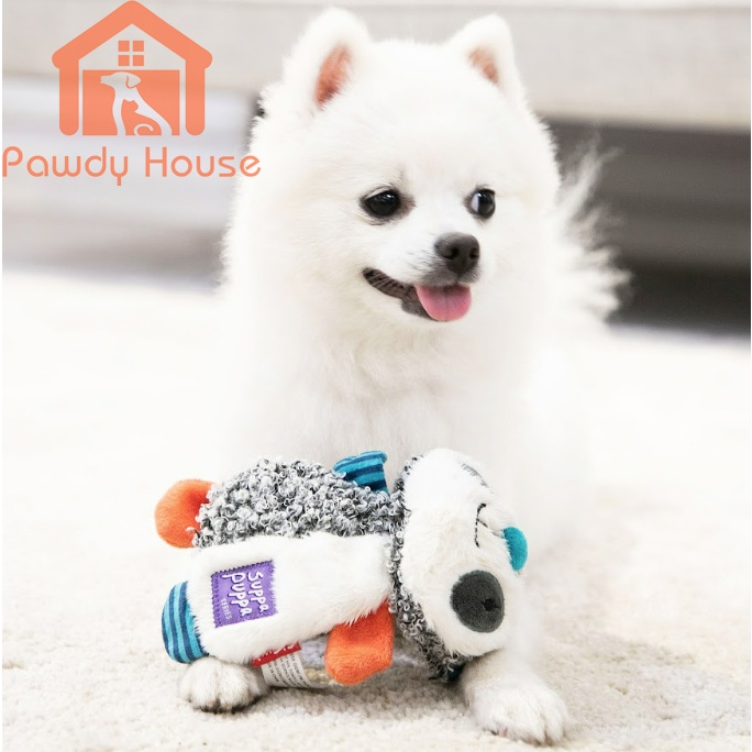 GiGwi Suppa Puppa Squeaker and Crinkle Plush Puppy Dog Soft Toy Racoon / Lion | Shopee Malaysia