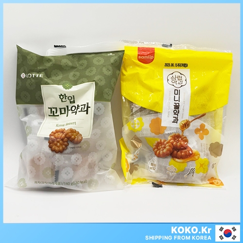 Samlip Mini Honey Yakgwa 65g/140g (Korean traditional sweet cake from ...