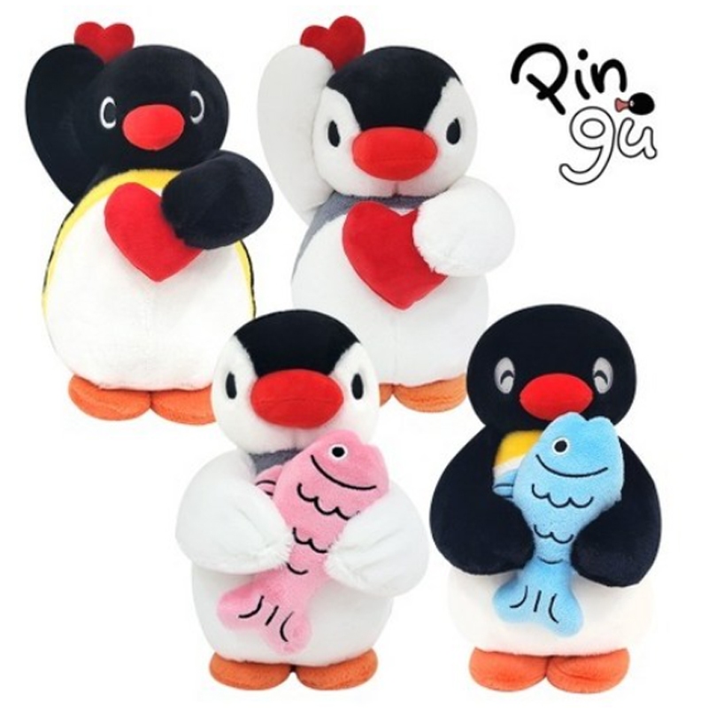 Pingu Pinga Fish Heart Doll Plush Stuffed Toy Cute Korean Fashion ...