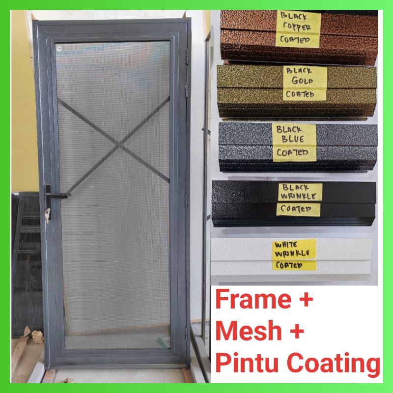Pintu + Mesh + Frame (Powder Coating) | Shopee Malaysia