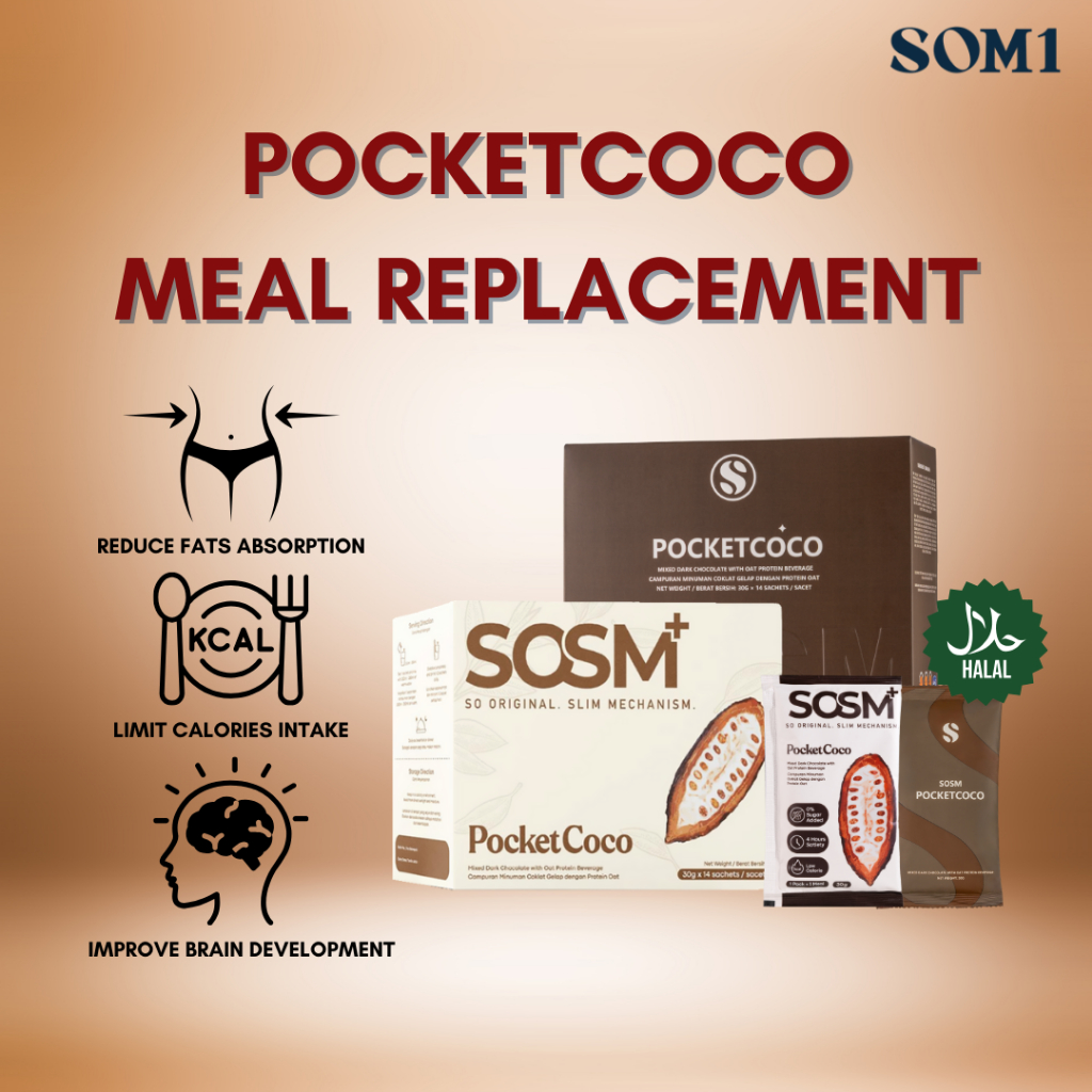 SOM1 POCKETCOCO MEAL REPLACEMENT [LIMIT CALORIES INTAKE | BRAIN ...