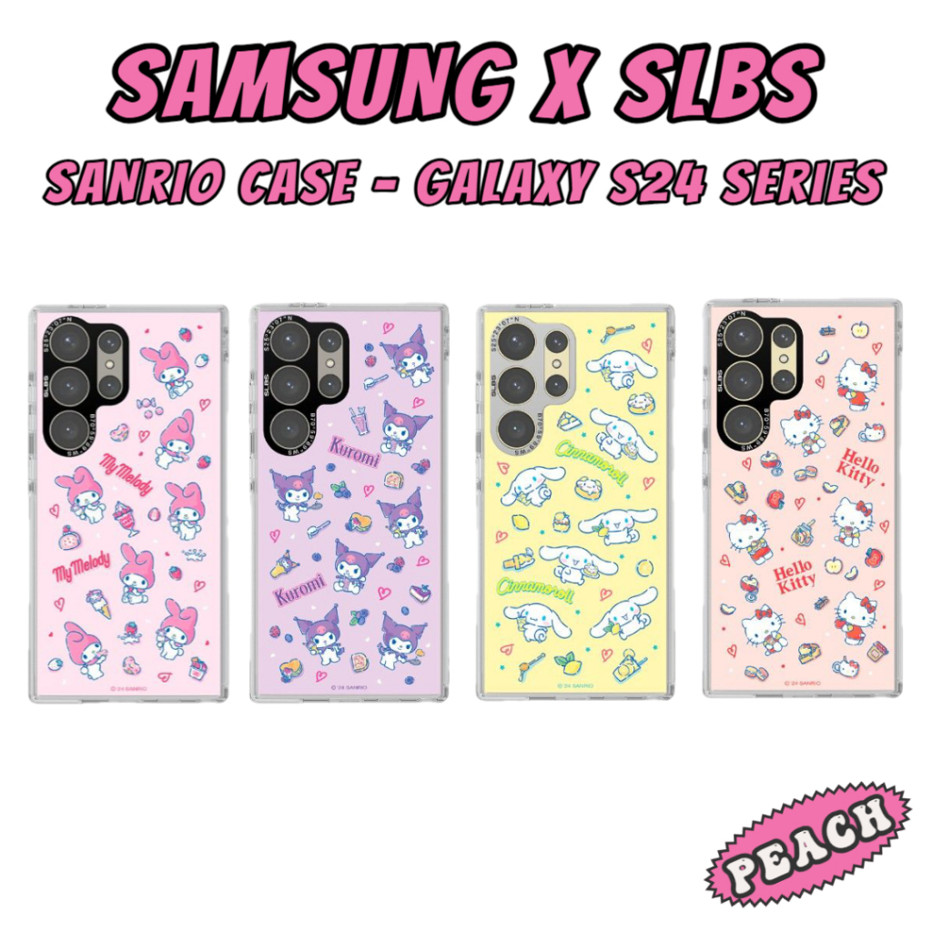 Samsung x SLBS - Galaxy S24 Ultra / S24+ / S24 Case Sanrio Kuromi My Melody CInamonroll Hello ...