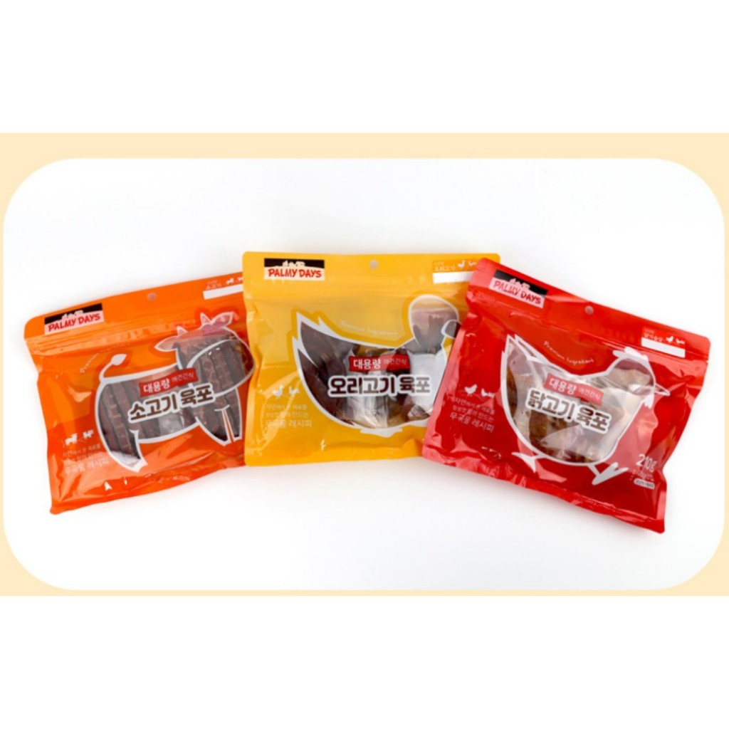 Air Dried Dog Food 210g Beef, Chicken, Duck Jerky 210g (70g*3packs) | Shopee Malaysia
