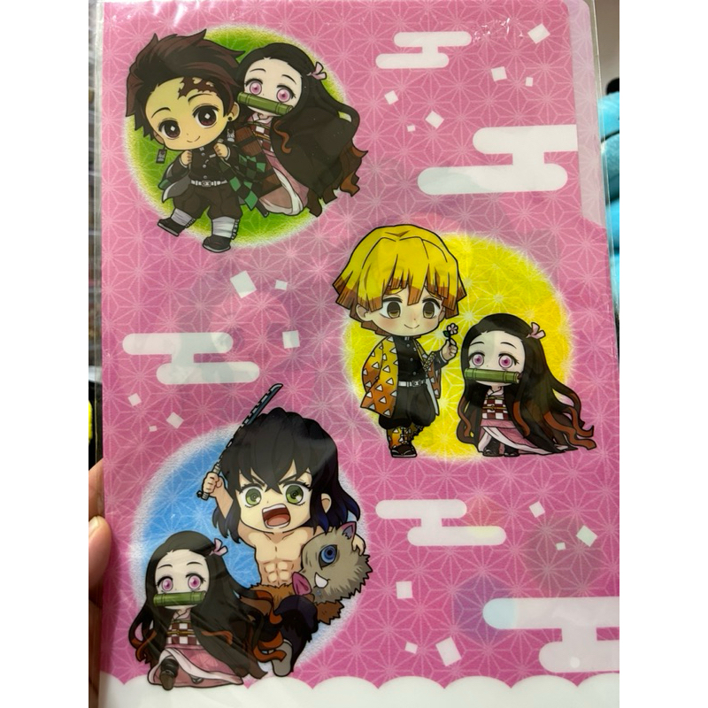 Demon Slayer Together With Nezuko Clear File Folder, 3 Pockets | Shopee ...