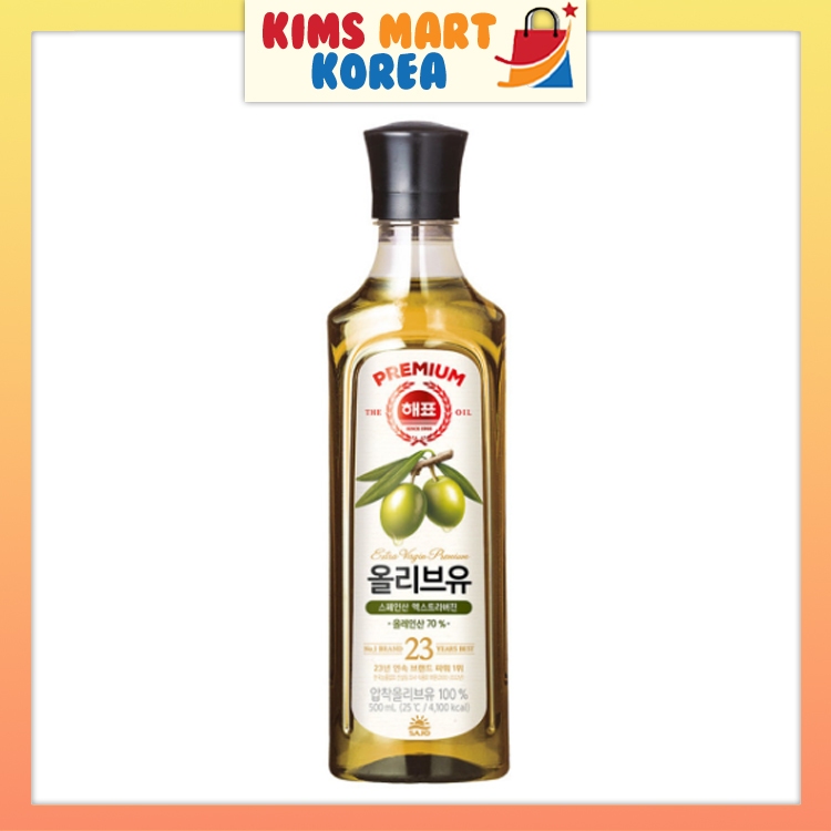 Haepyo Pressure Olive Oil Extra Virgin 100% Olive Oil Korean Food 900ml ...
