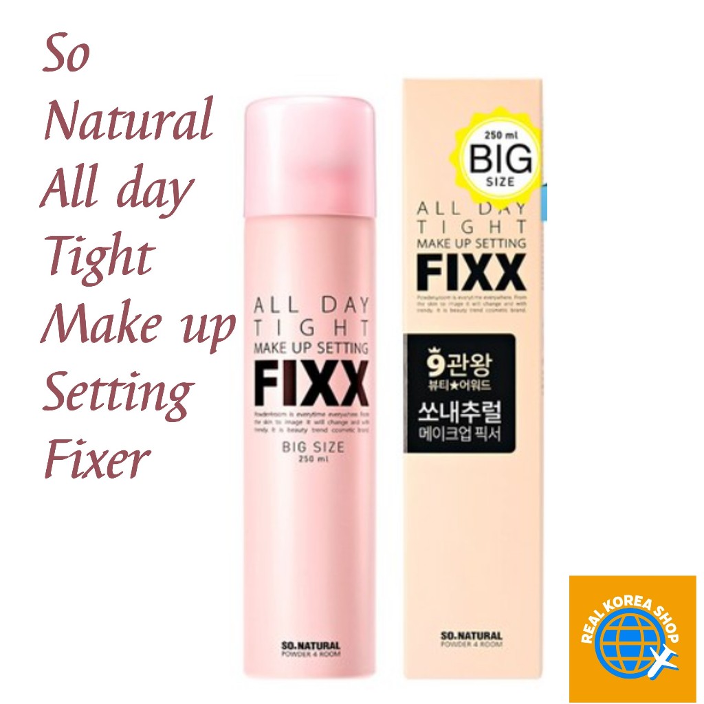 [So Natural] All day Tight Make up Setting Fixer 120ml , 250ml | Shopee ...