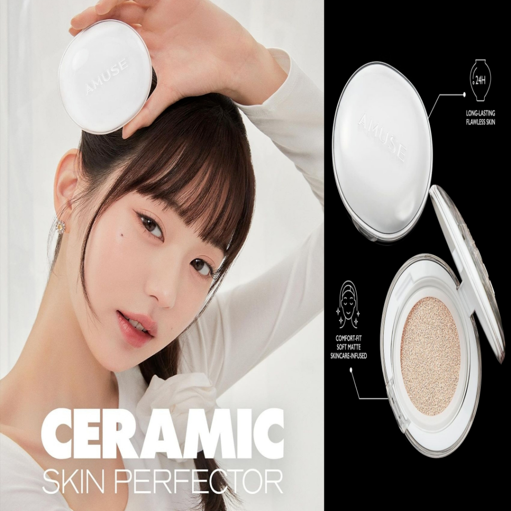 [AMUSE] CERAMIC CUSHION+Refill All Perfect Cushion High Coverage ...