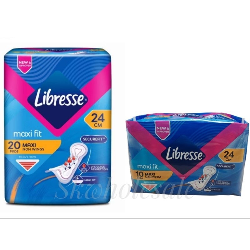 Libresse 24 cm Maxi Non Wings 10's / 20 's | Shopee Malaysia