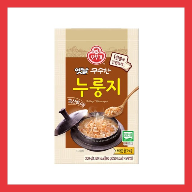 Ottogi crispy rice crust Nurungji porridge 300g / Korean crispy rice ...
