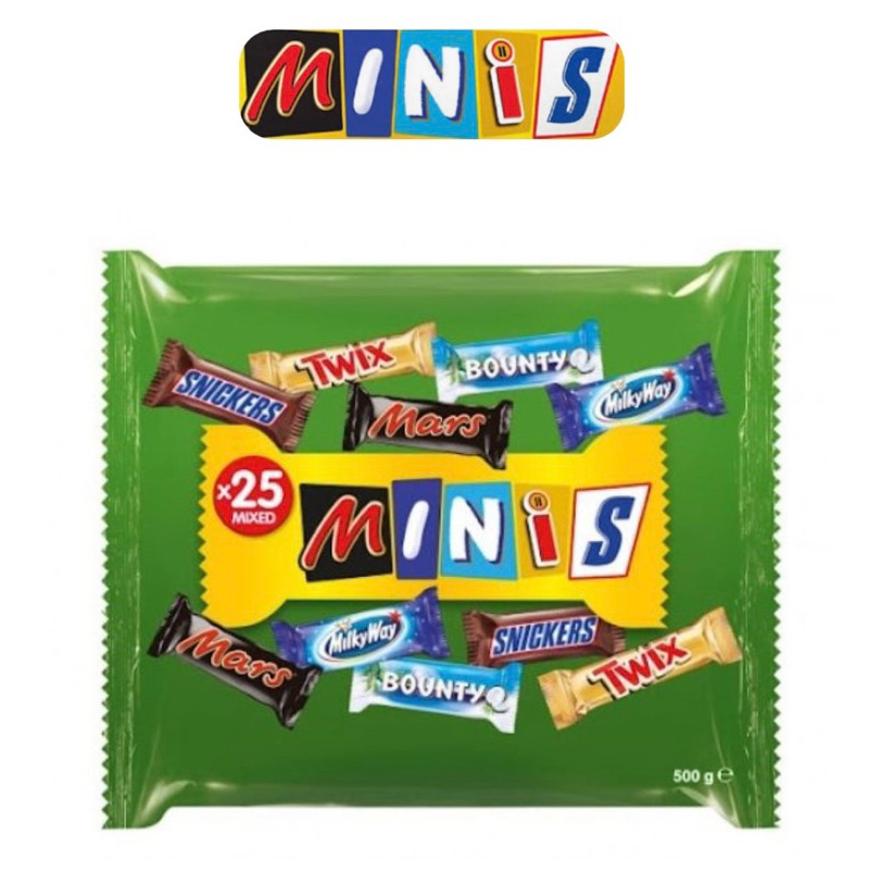 Mars Chocolate bundles MIXED MINIS x25 CHOCOLATE BARS, BOUNTY, MARS ...