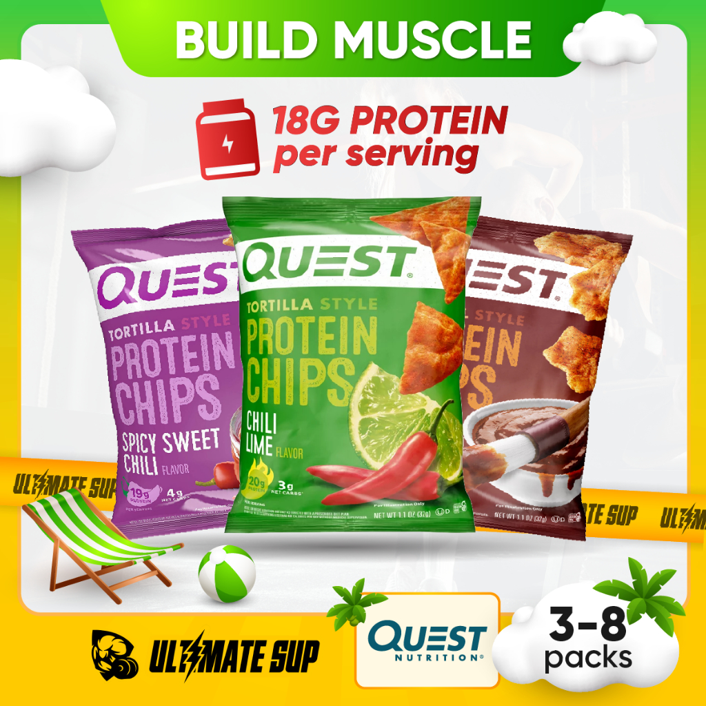 Quest Nutrition, Protein Chips, Healthy Snacks, Build Muscle, 3-8 Packs ...