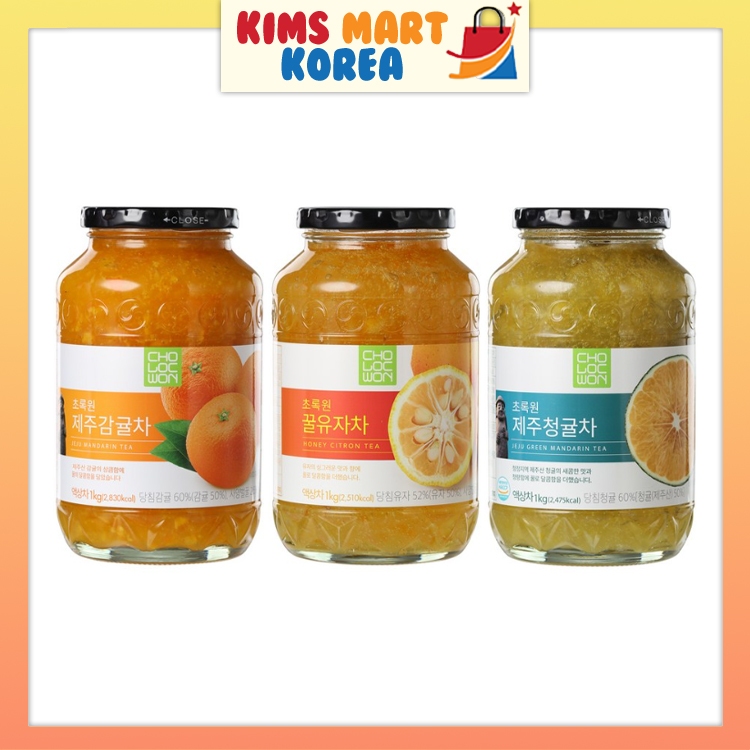 Cholocwon Honey Citron, Jeju Green Mandarin, Hallabong Tea Liquid 100% ...