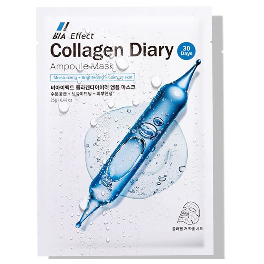 [Bia-Effect] Collagen Diary Ampoule Mask 25g, 30sheets | Shopee Malaysia