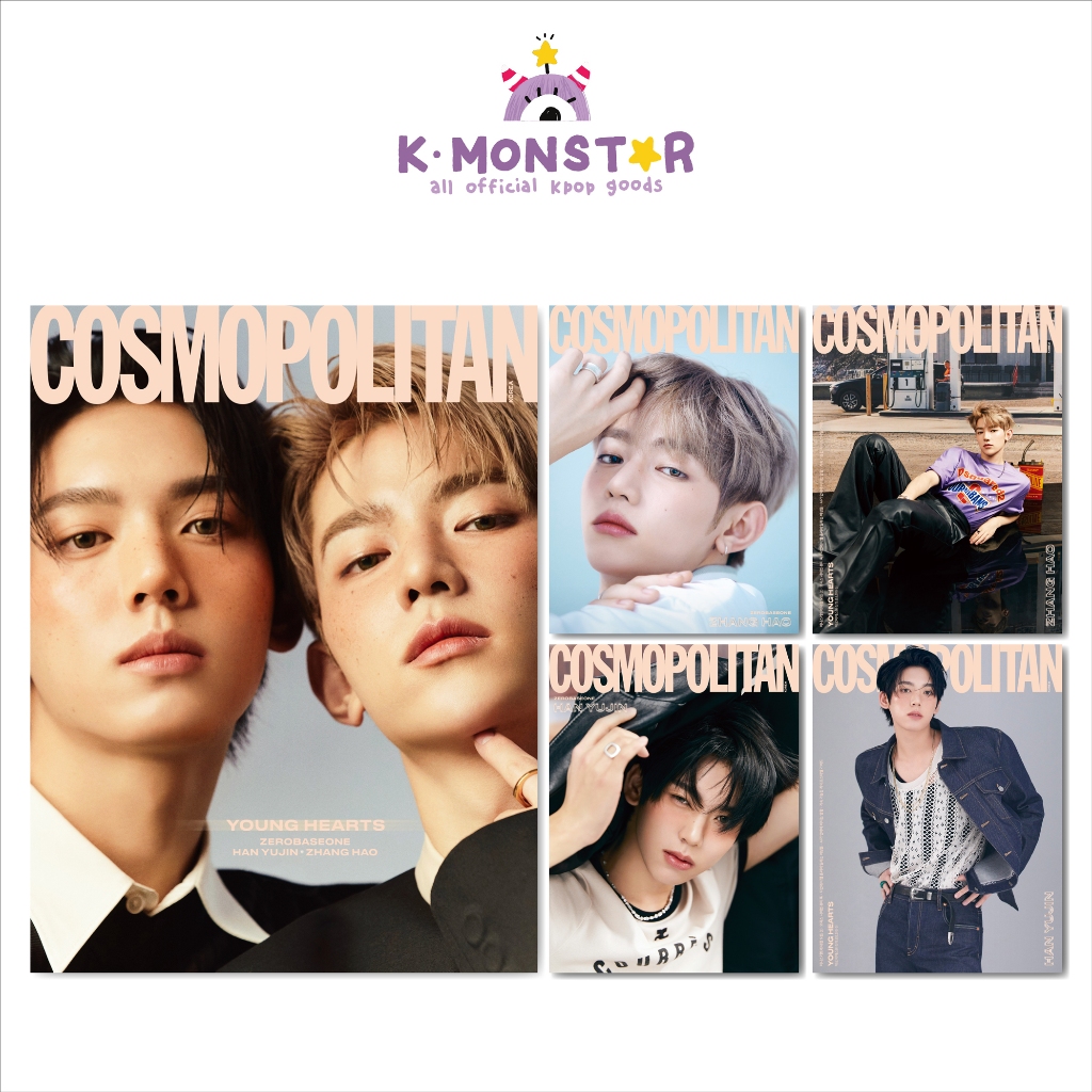 2024.4 COSMOPOLITAN KOREA ZEROBASEONE ZHANG HAO HAN YUJIN COVER | Shopee Malaysia