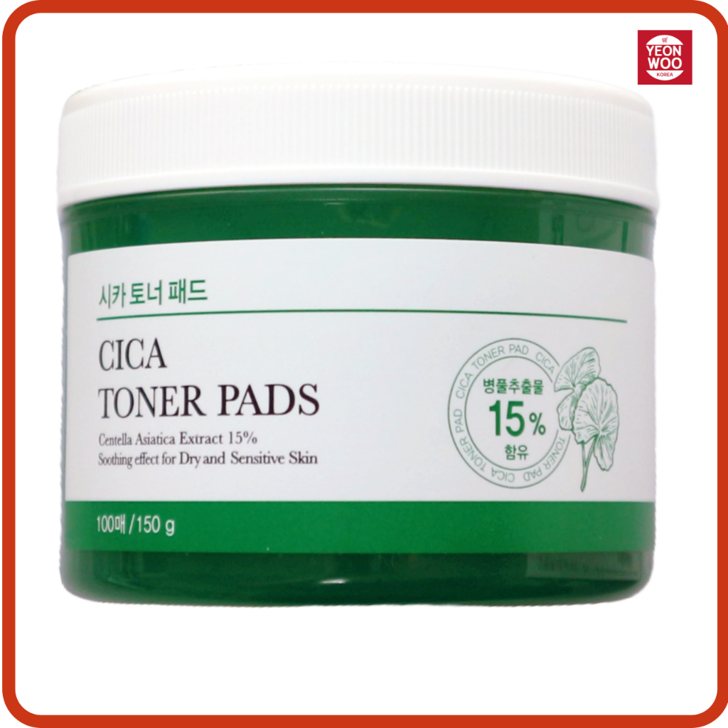 CICA TONER PADS 100ea,soothing skin, Recharge the water, skin texture ...