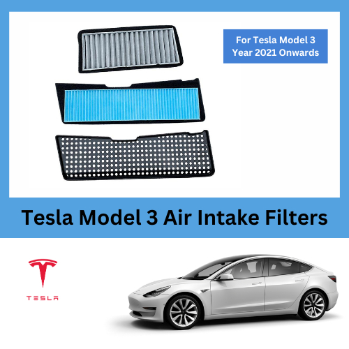 Tesla Model 3 Air Intake Filter Set, External Air Filter - Suitable for ...