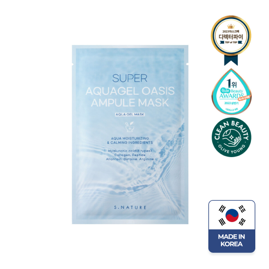 [S.Nature] Super Aquagel Oasis Ampoule Mask, 5 Pieces, 🇰🇷 POPULAR LOCAL ...