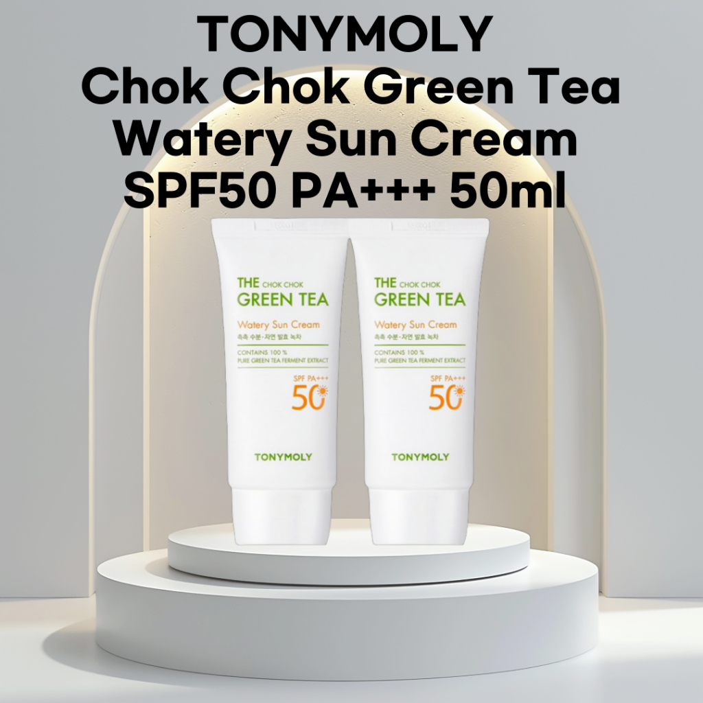 TONYMOLY Chok Chok Green Tea Watery Sun Cream SPF50 PA+++ 50ml | Shopee Malaysia