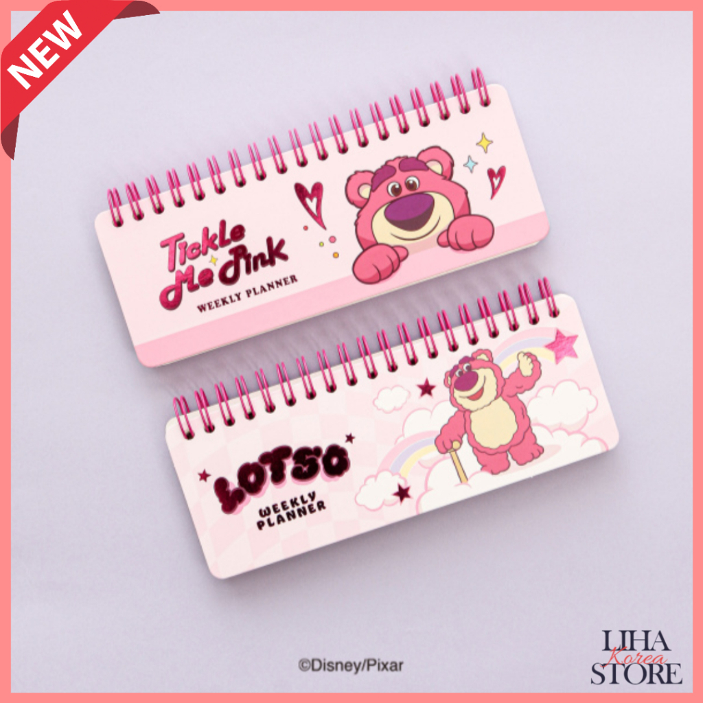 Daiso Korea Pixar Toy Story Weekly Planner Portable Undated Lotso ...