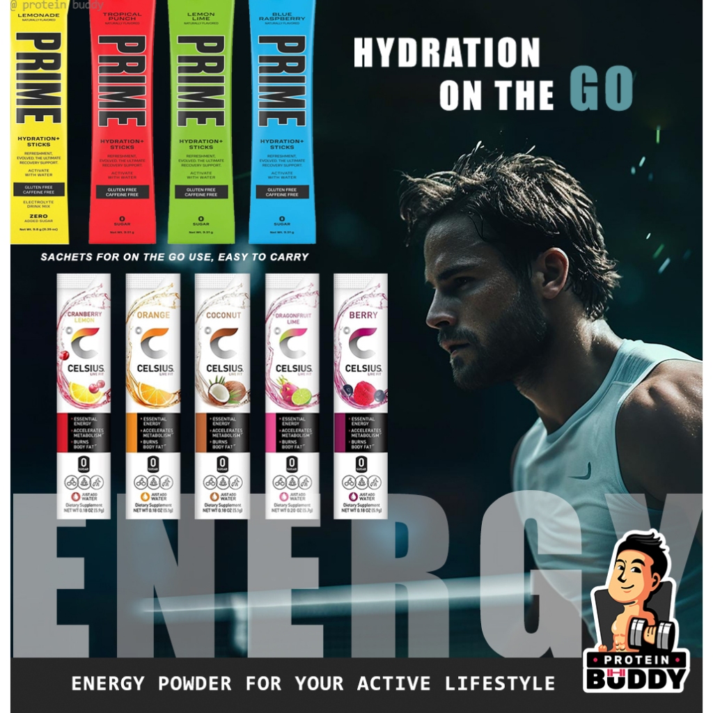 Drink Mix l Prime Hydration - Rapid Replenishment 250mg l Celsius ...