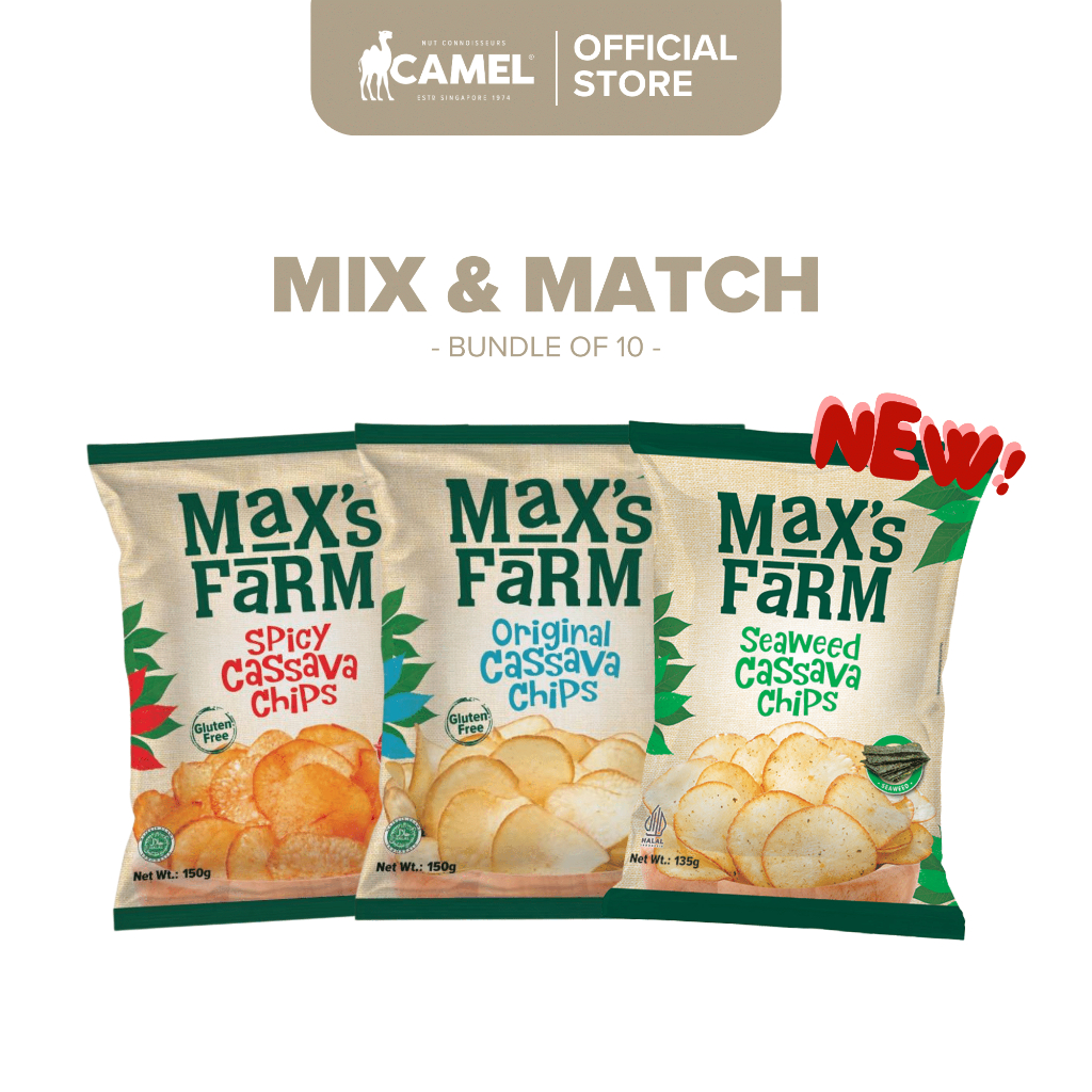 Max's Farm Cassava Chips 135g/150g (Bundle of 10) | Shopee Malaysia