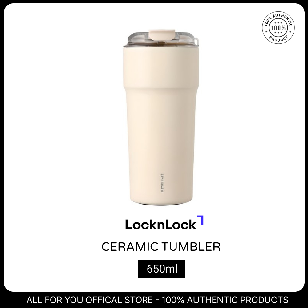 [LocknLock] Metro Cafe Ceramic Tumbler, 650ml | Shopee Malaysia