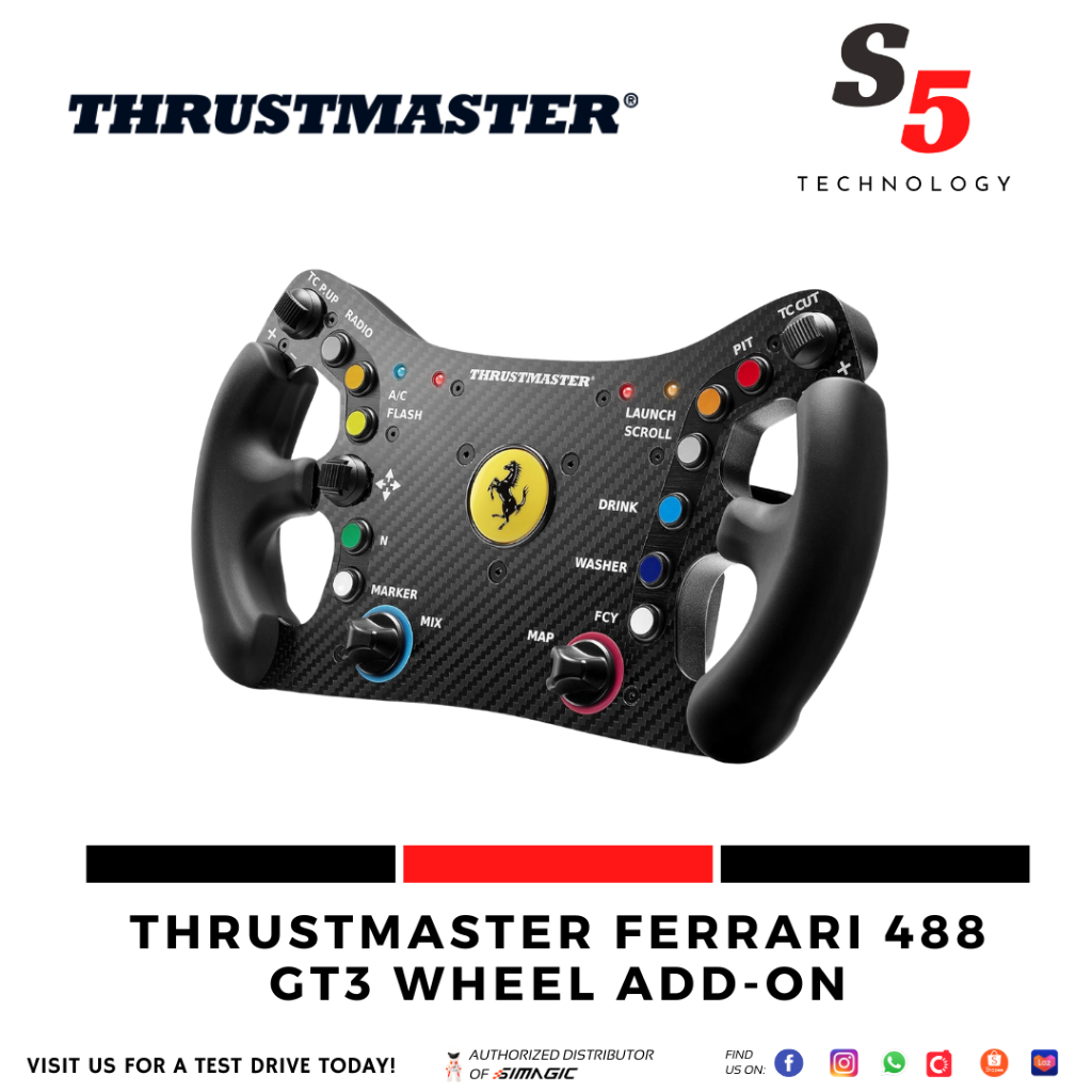 Thrustmaster F488 GT3 Wheel Add-On / racing / Thrustmaster gear ...